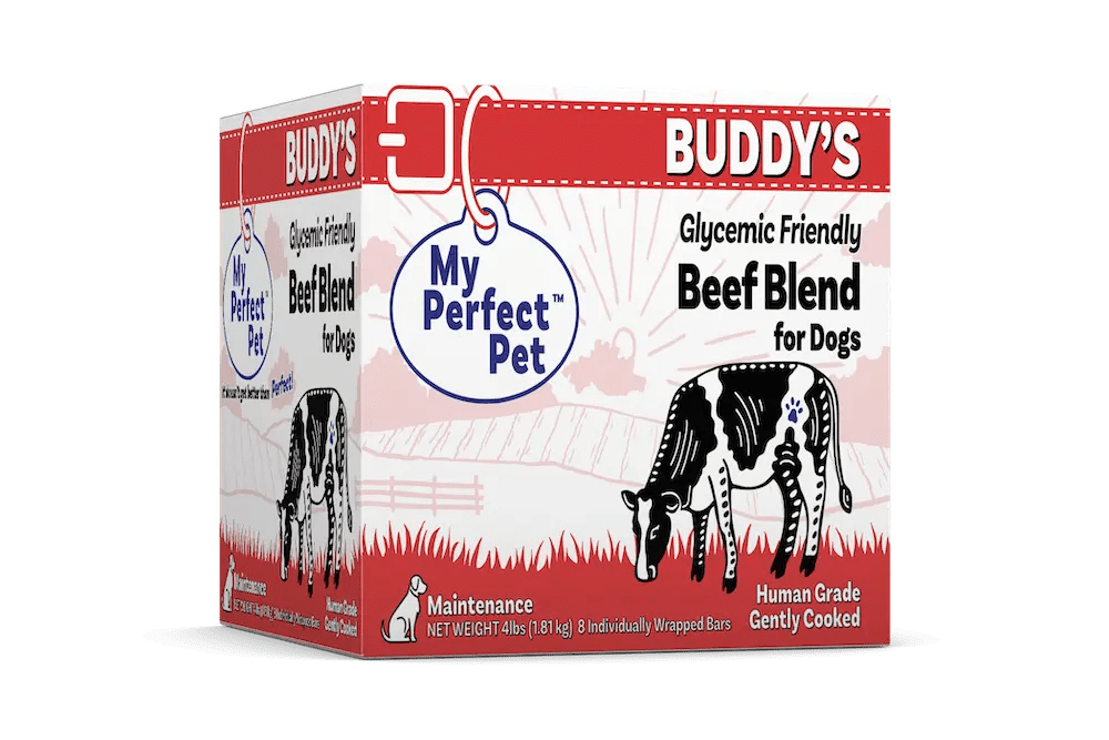 My Perfect Pet Buddy's Glycemic Friendly Beef Blend Frozen Dog Food Ba ...
