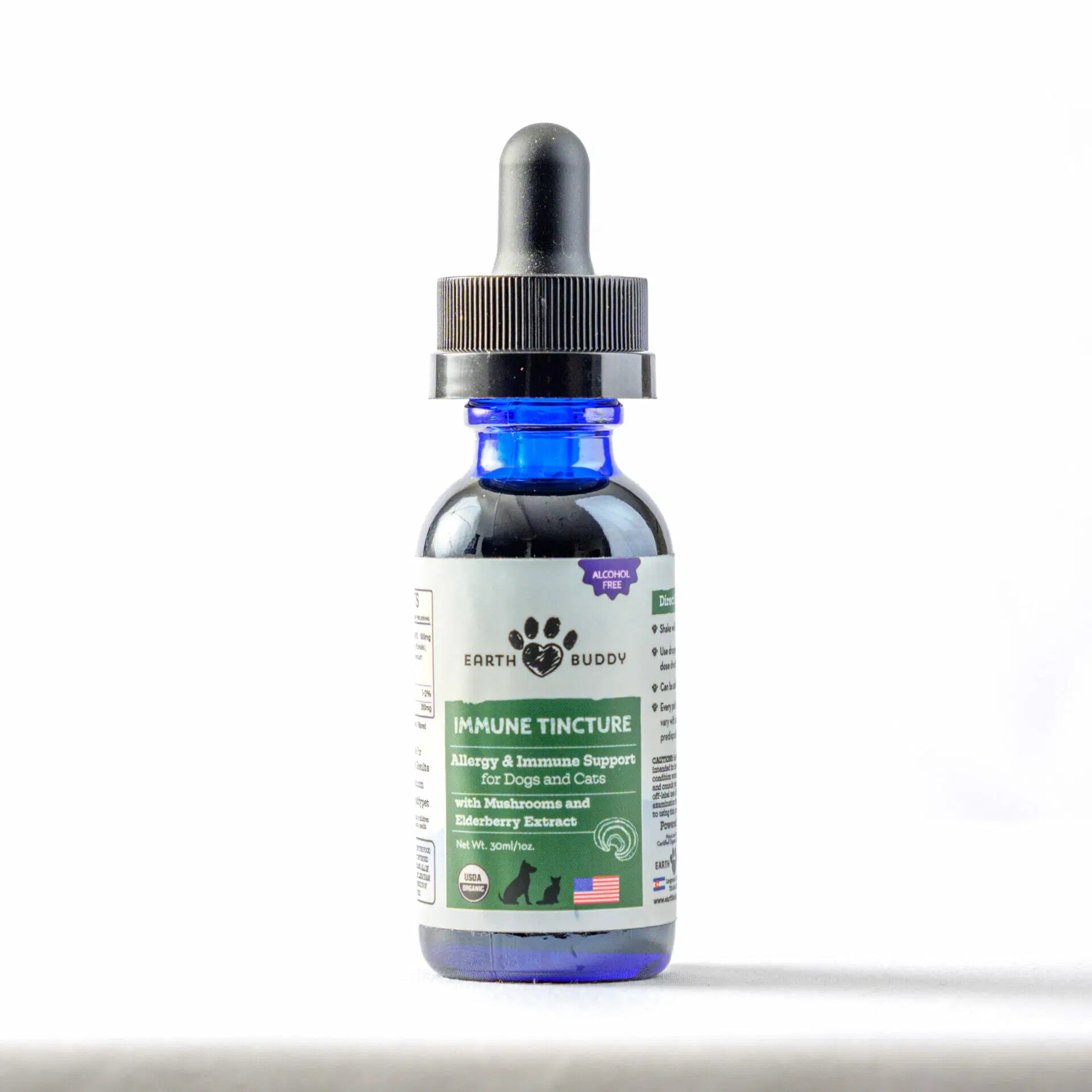 Earth Buddy Allergy & Immune Support Mushroom & Elderberry Blend Tinct ...