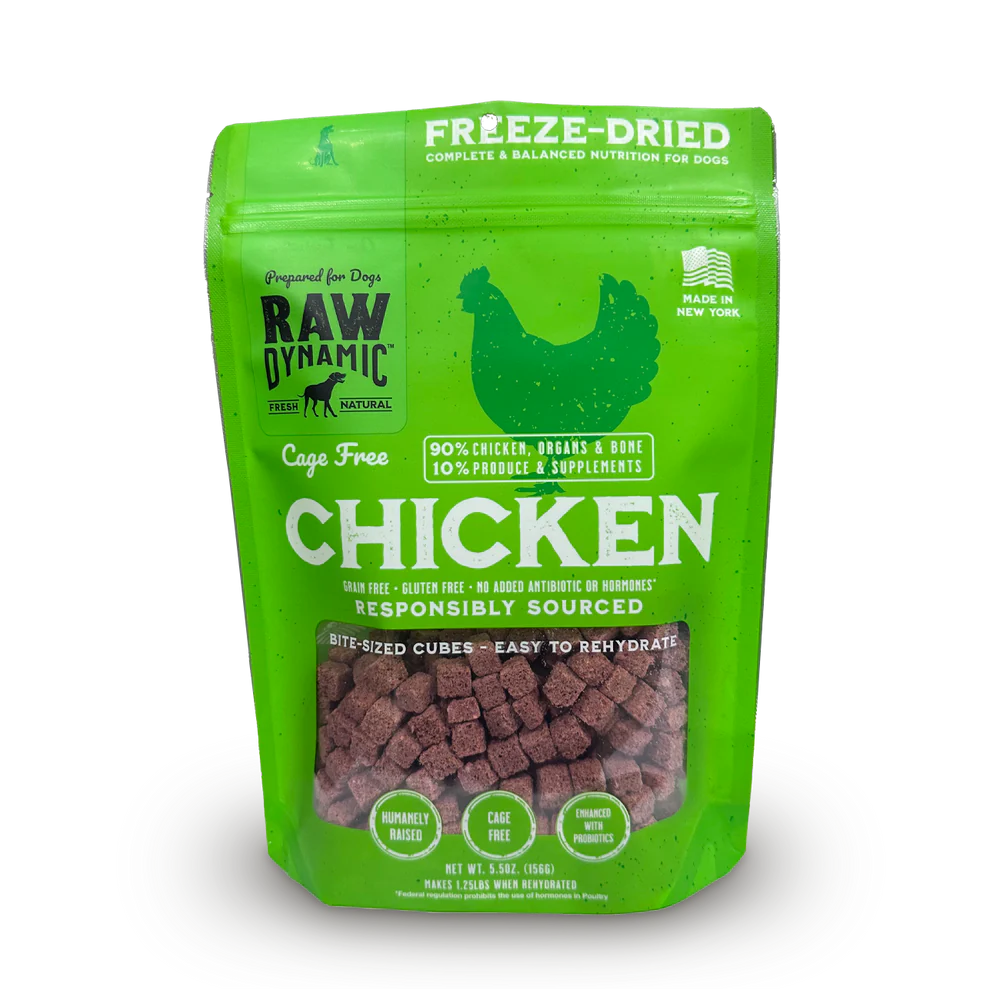 Raw Dynamic Freeze Dried Chicken Dog Food