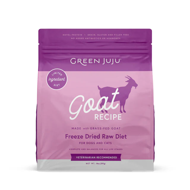 Green Juju LID Freeze-Dried Raw Goat Recipe for Dogs & Cats ...