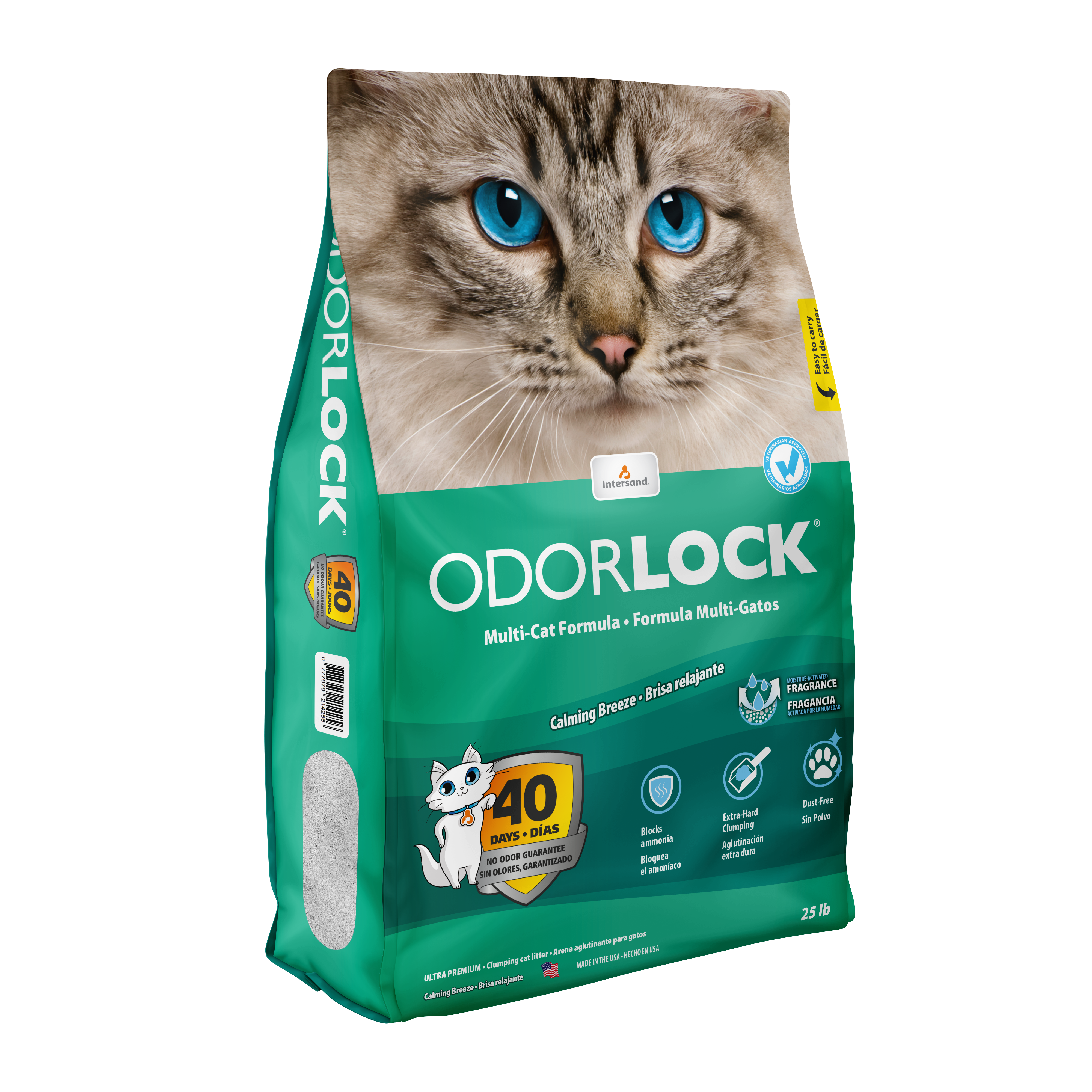 Intersand OdorLock Ultra Premium Calming Breeze Scented Multicat Cat L ...