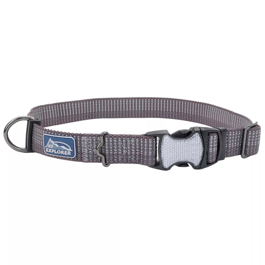K9 Explorer Brights Reflective Adjustable Dog Collar, Grey - Incredible ...