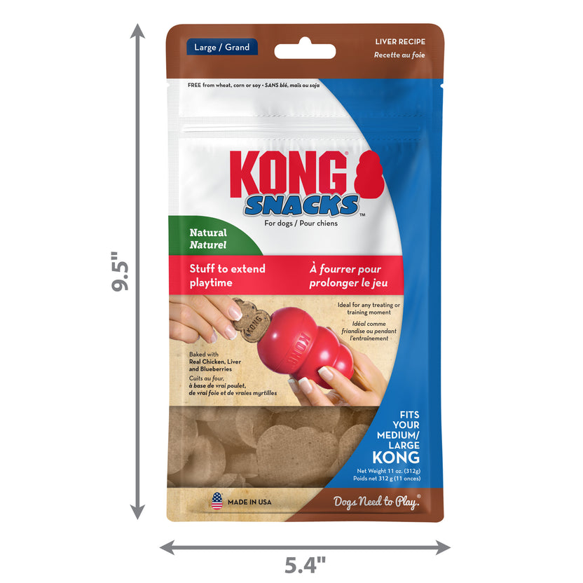 KONG Stuff'N Snacks Large Dog Treats Liver - Incredible Pets