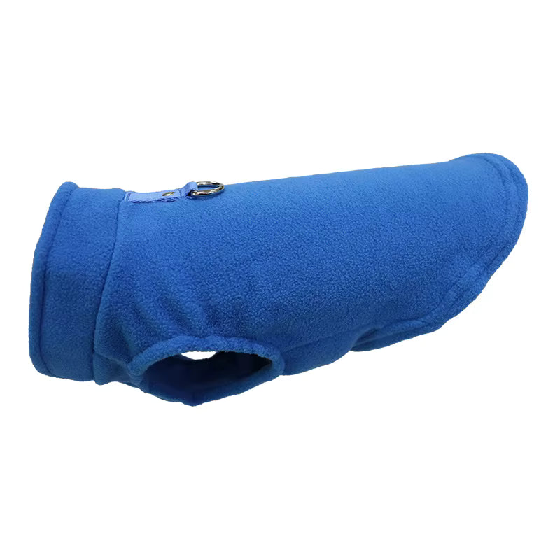 Luxury Fleece Coat Winter Jacket for Dogs and Cats in Blue - Incredible ...