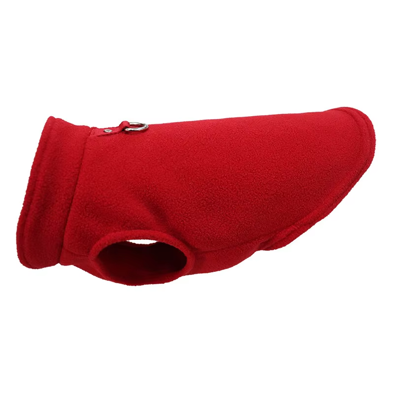 Luxury Fleece Coat Winter Jacket for Dogs and Cats in Red - Incredible Pets