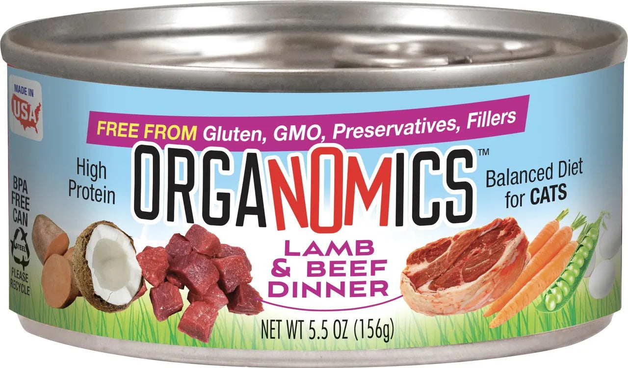 Organomics Lamb & Beef Dinner Canned Cat Food - Incredible Pets