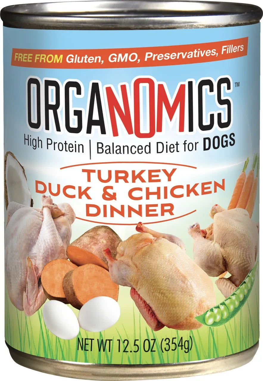 Organomics Turkey, Duck & Chicken Dinner Canned Dogs Food - Incredible Pets