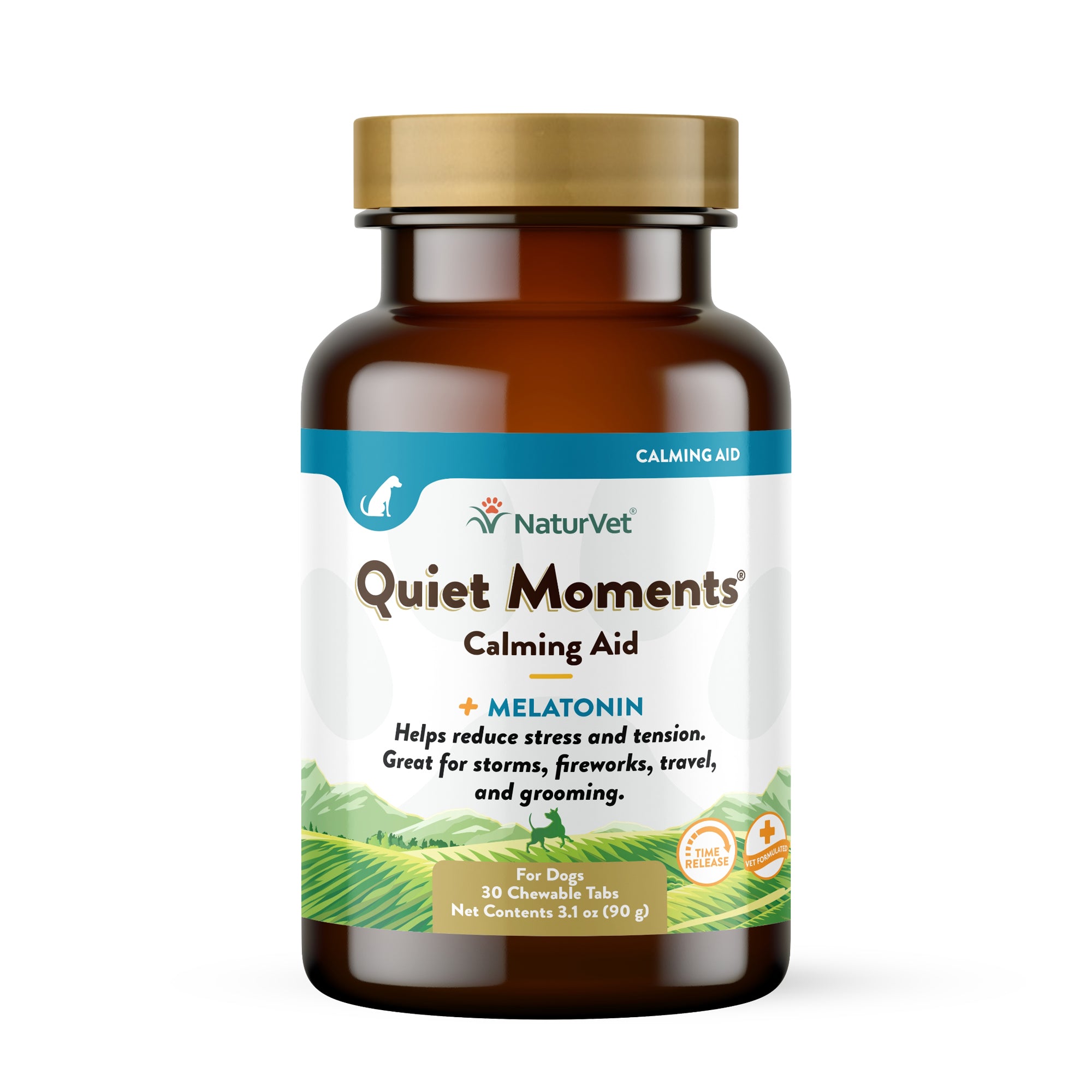 Naturvet Quiet Moments Calming Aid Chewable Tablets - Incredible Pets