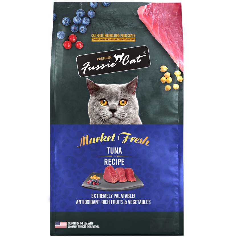 Fussie Cat Market Fresh Grain Free Tuna Recipe Dry Cat Food ...