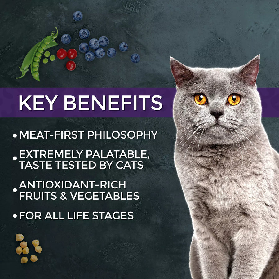 Fussie Cat Market Fresh Grain Free Duck Recipe Dry Cat Food ...