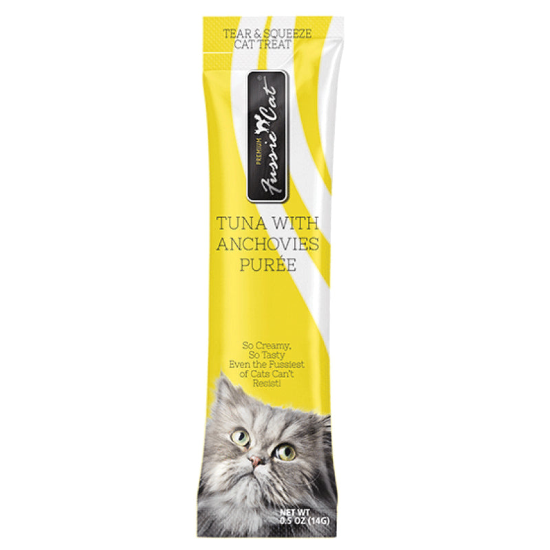 Fussie Cat Puree Tuna & Anchovies Cat Treat - Incredible Pets