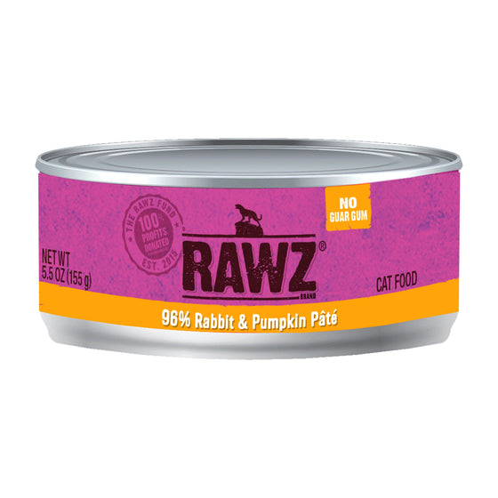 RAWZ 96% Rabbit & Pumpkin Canned Cat Food