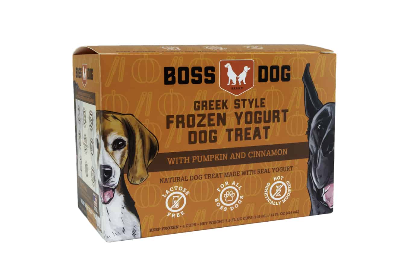 Boss Dog Greek Style Frozen Yogurt- Pumpkin & Cinnamon - Incredible Pets