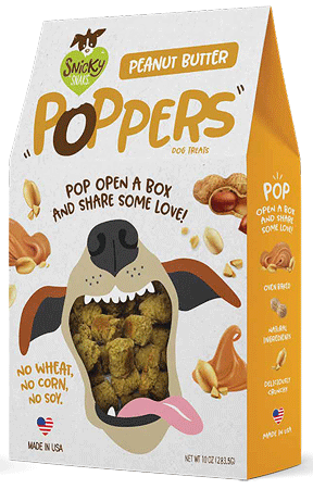 Snicky Snaks Poppers Peanut Butter Dog Treats